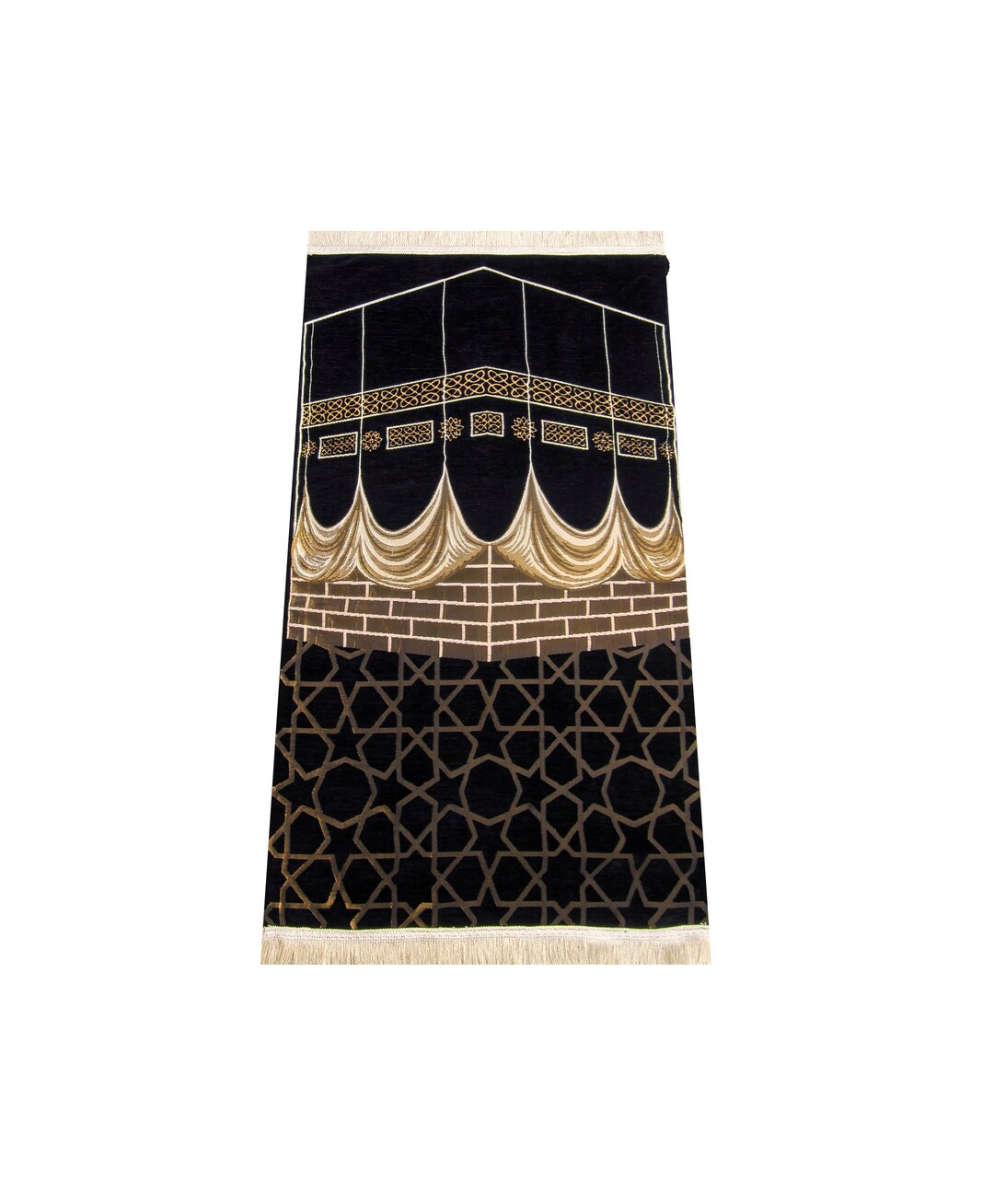 Kaaba Designed Prayer Rug, Luxury Soft, Kaaba Janamaz, Lux Prayer Mat ...