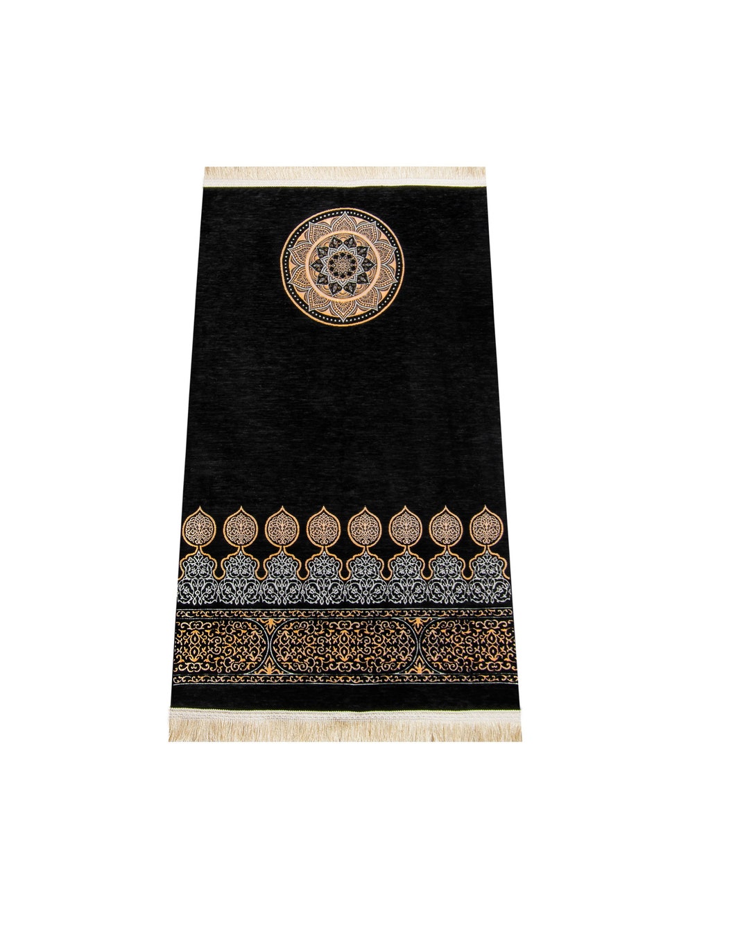 Kaaba Design Prayer Rug, Kaaba Janamaz,luxury Soft, Lux Prayer Mat ...