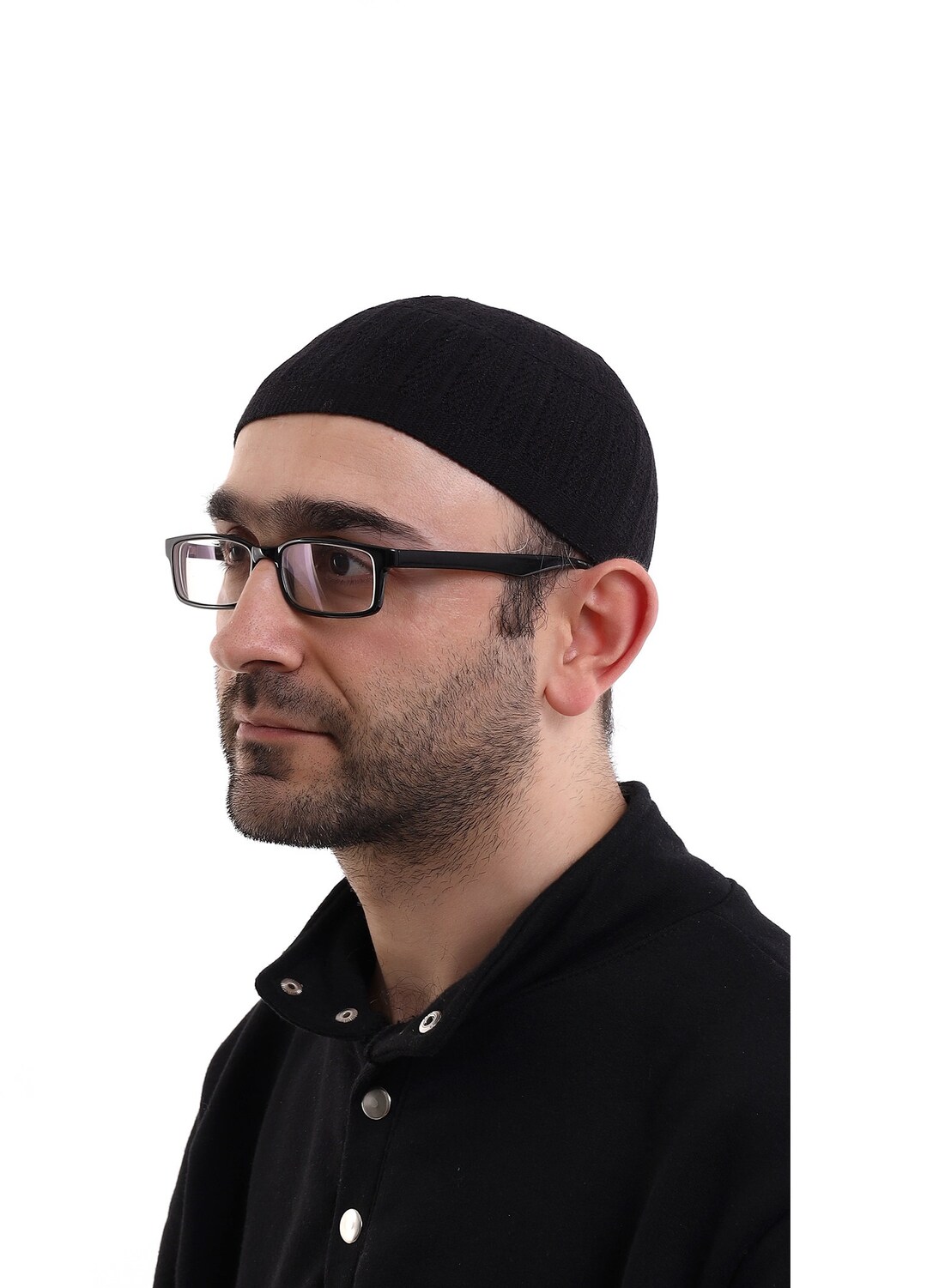 Muslim Winter Kufi Hats for Men, 100% Bamboo Yarn Islamic Prayer Hat ...