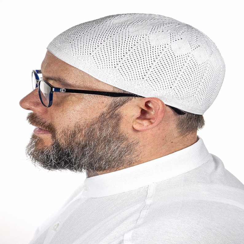 Turkish Muslim Kufi Hats for Men Islamic Prayer Hat Islamic | Etsy