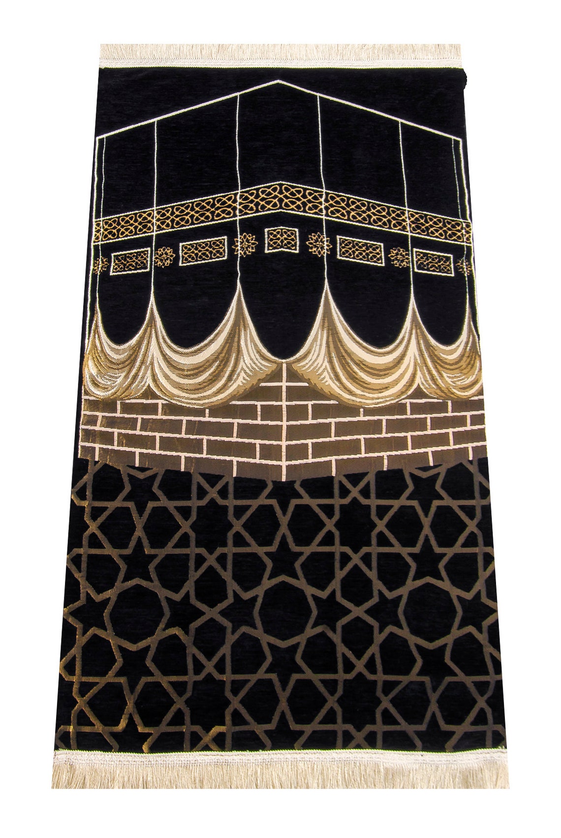Kaaba Designed Prayer Rug Luxury Soft Kaaba Janamaz Lux - Etsy