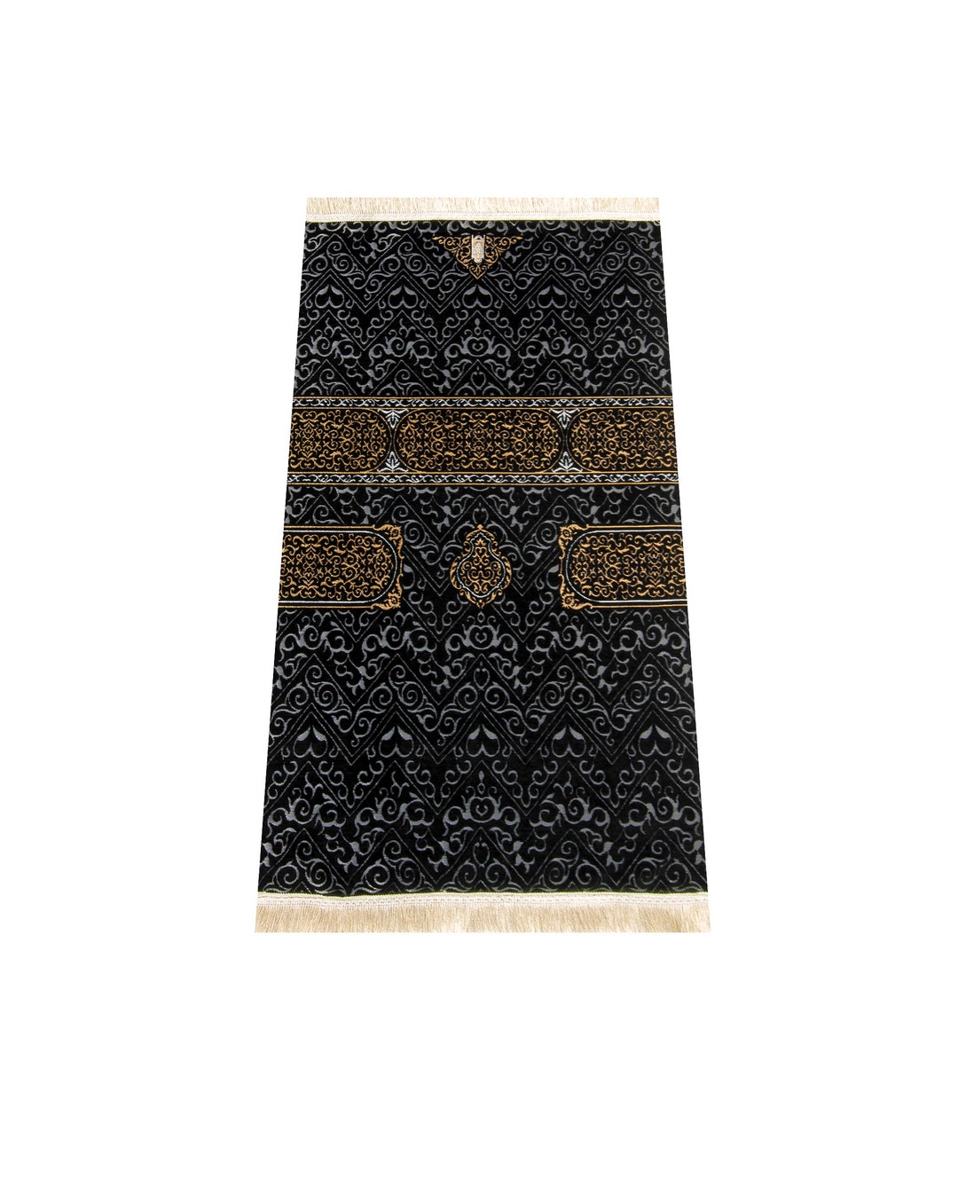 Soft Kaaba Design Prayer Rug, Lux Kaaba Janamaz, Lux Prayer Mat ...
