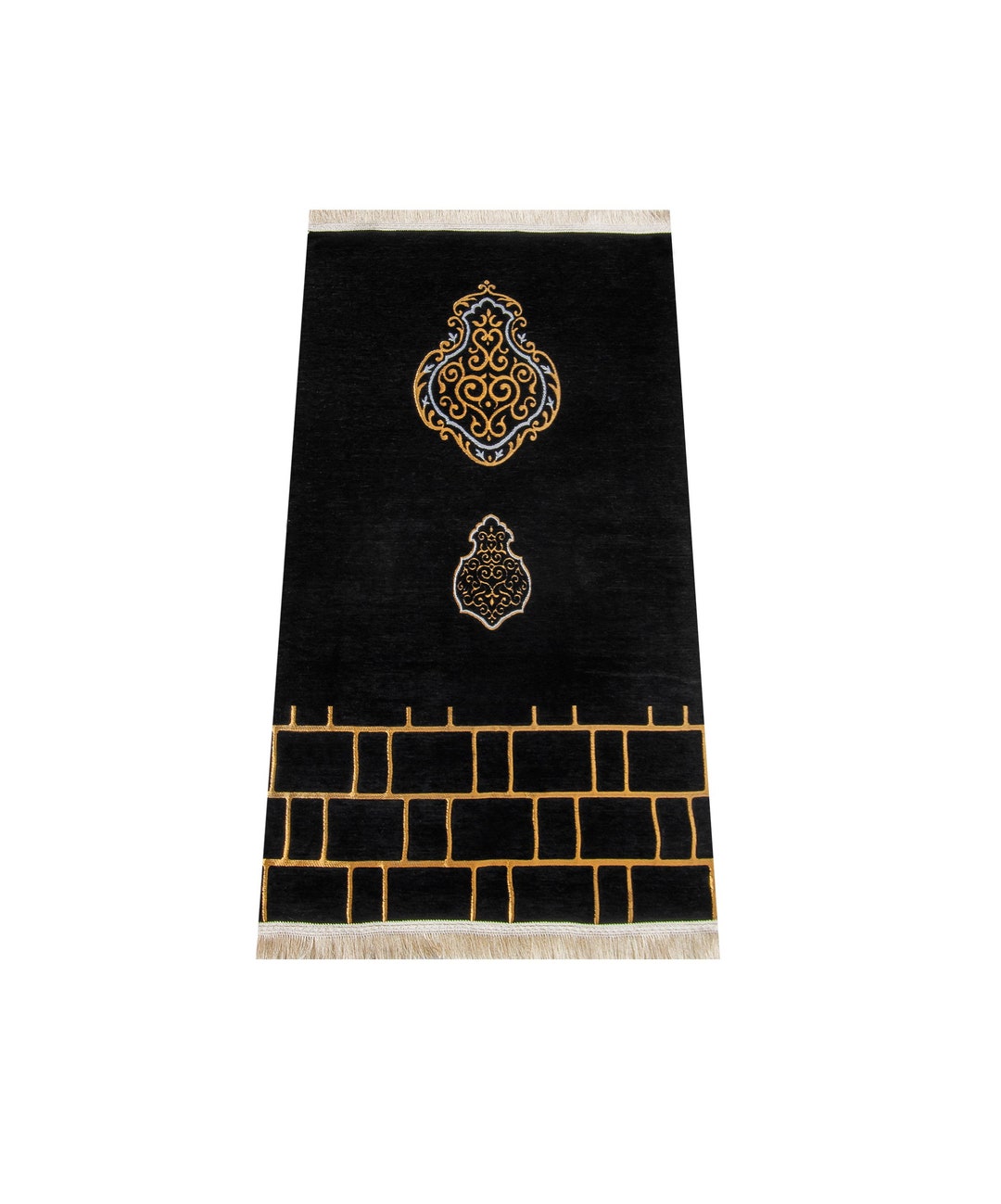 Soft Kaaba Design Prayer Rug, Luxury Kaaba Janamaz, Lux Prayer Mat ...