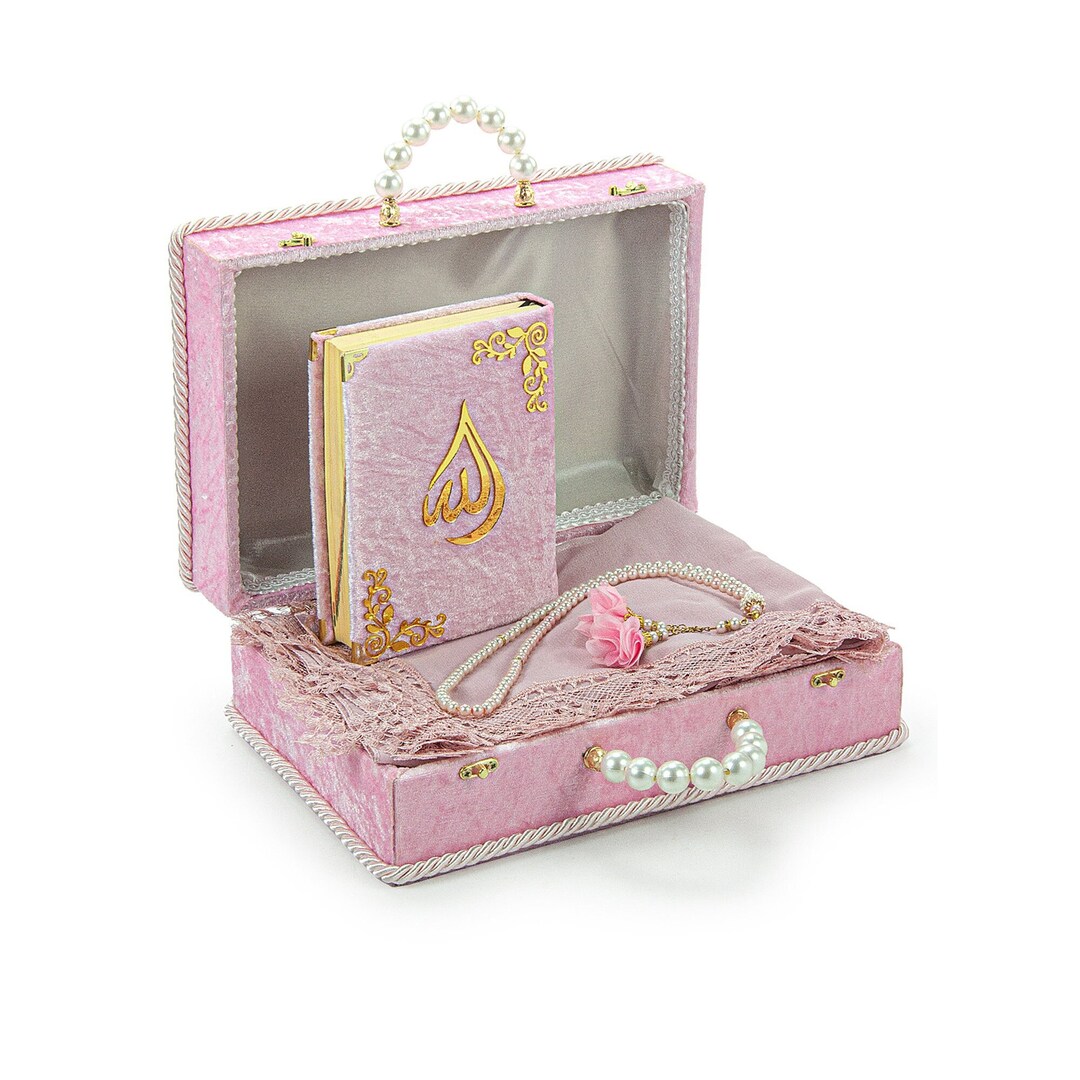 Islamic Pearl Quran Set With Case for Wedding Gift, Ramadan Gift, Islamic Gift, Holy Quran ...