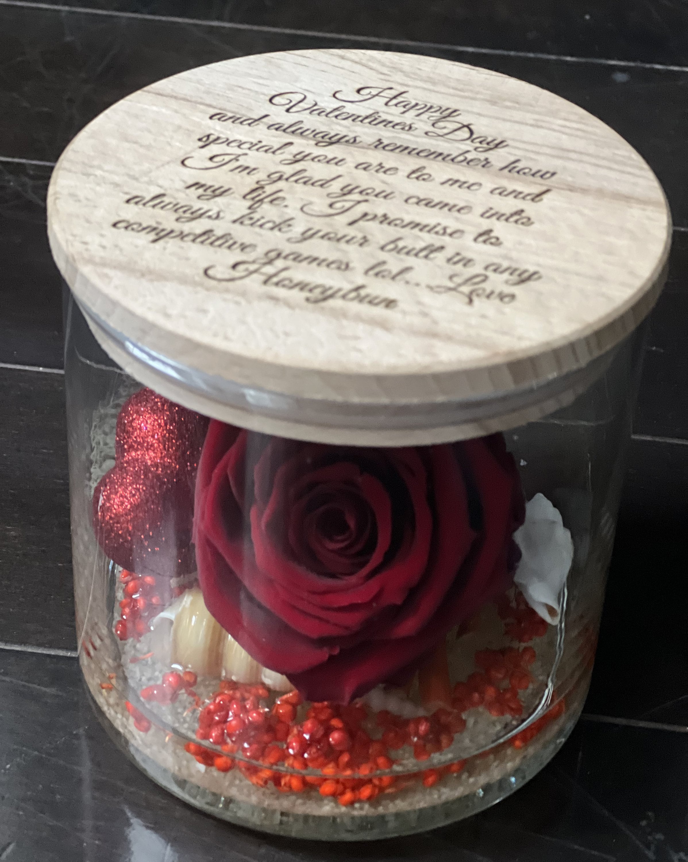 Red Preserved Rose Eternal Rose Personalized Gift - Etsy