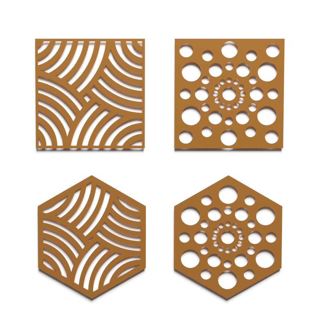 12X Acoustic Panel, Sound Absortion, Faceplates 3D FILES FOR CNC ...
