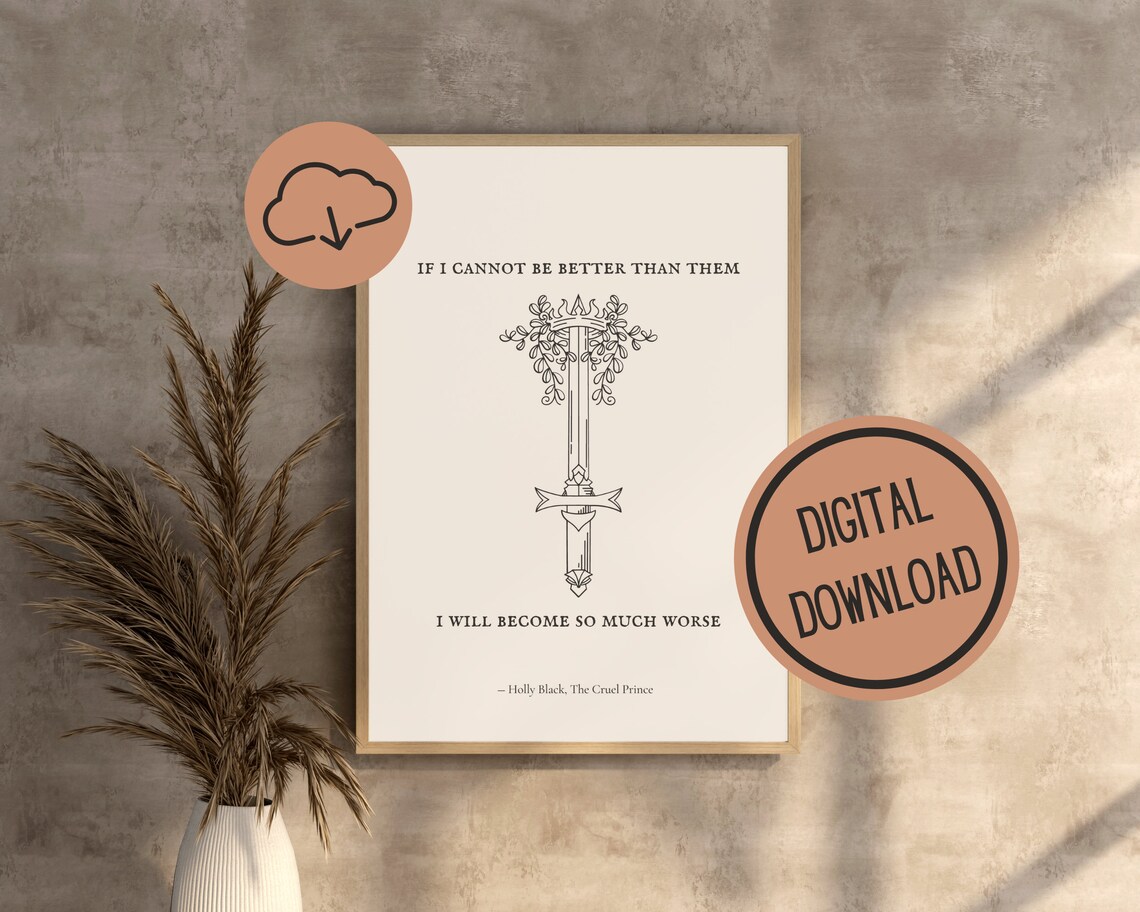 The Cruel Prince Inspired Minimalist Art Print - Etsy Canada