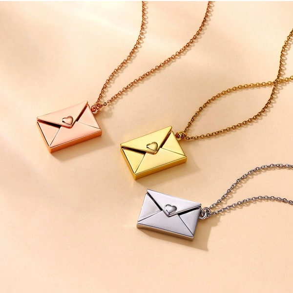 Envelope Necklace - Etsy