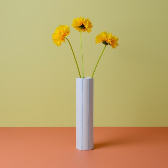 Striped Vase - Etsy