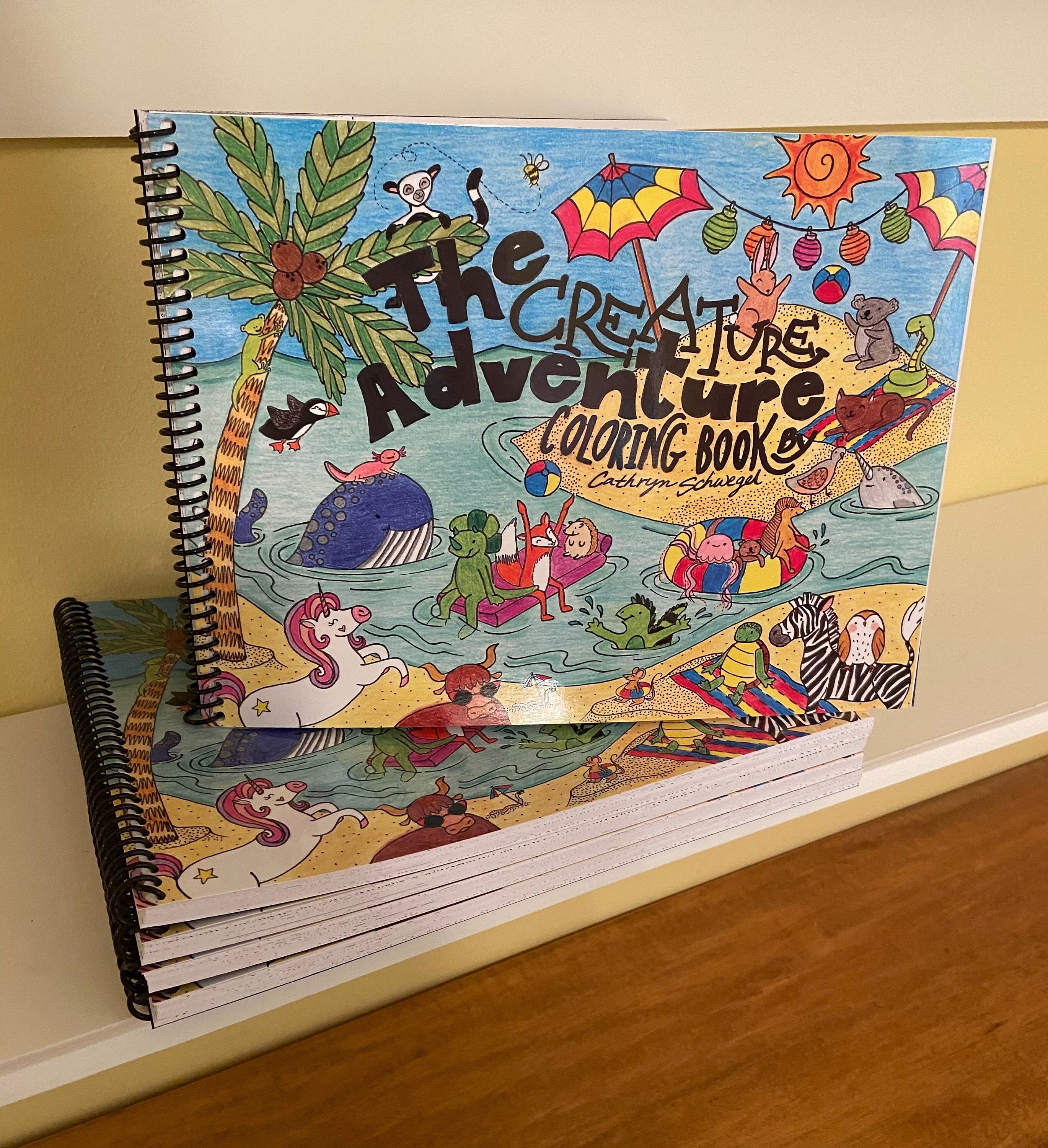 The Creature Adventure Coloring Book - Etsy