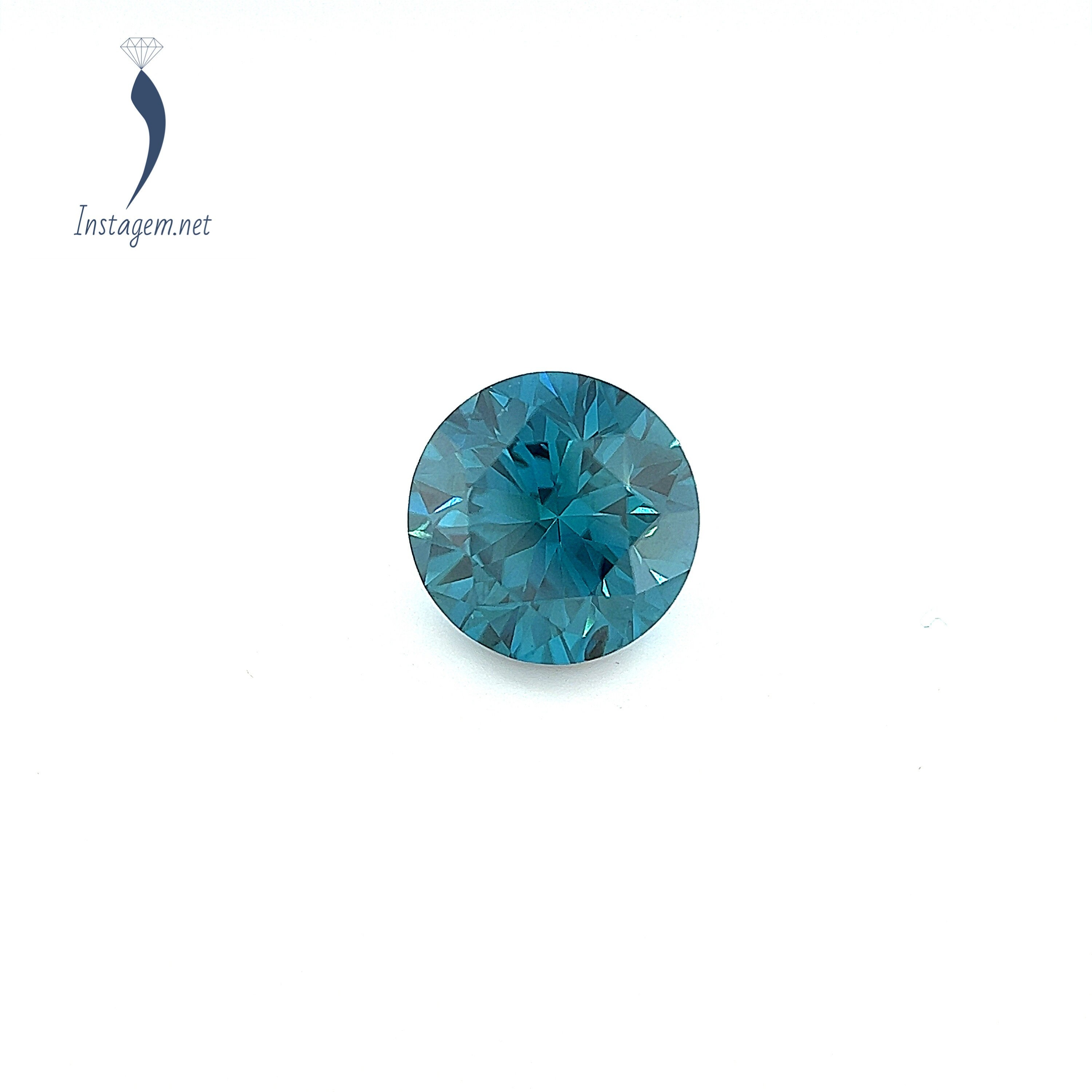 Natural Blue Diamond Round Brilliant Cut SI2 Quality GIA Certified 1.01 ...