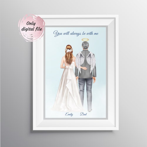 Father of the Bride Memorial Print Wedding Parent Print - Etsy