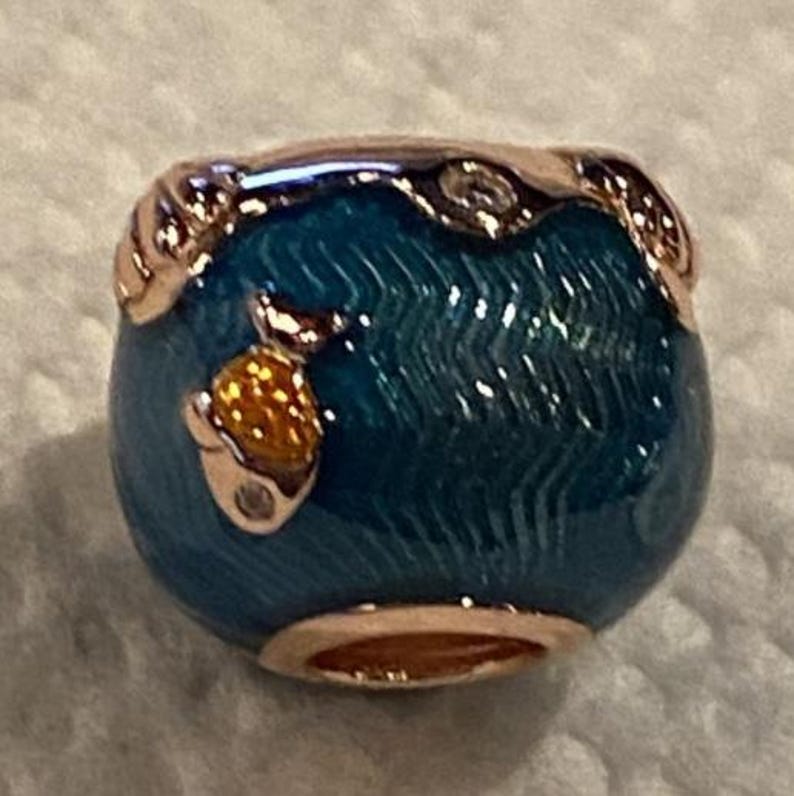 New PANDORA Ocean Wave & Fish Star Charm Bead W/ Pouch - Etsy