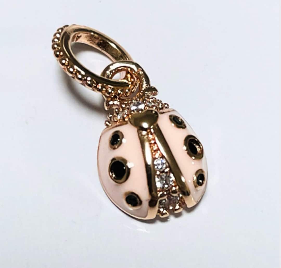 New Pandora, S925, Lucky Pink Lady Bug Pendant Charm Bead W/ Pouch - Etsy