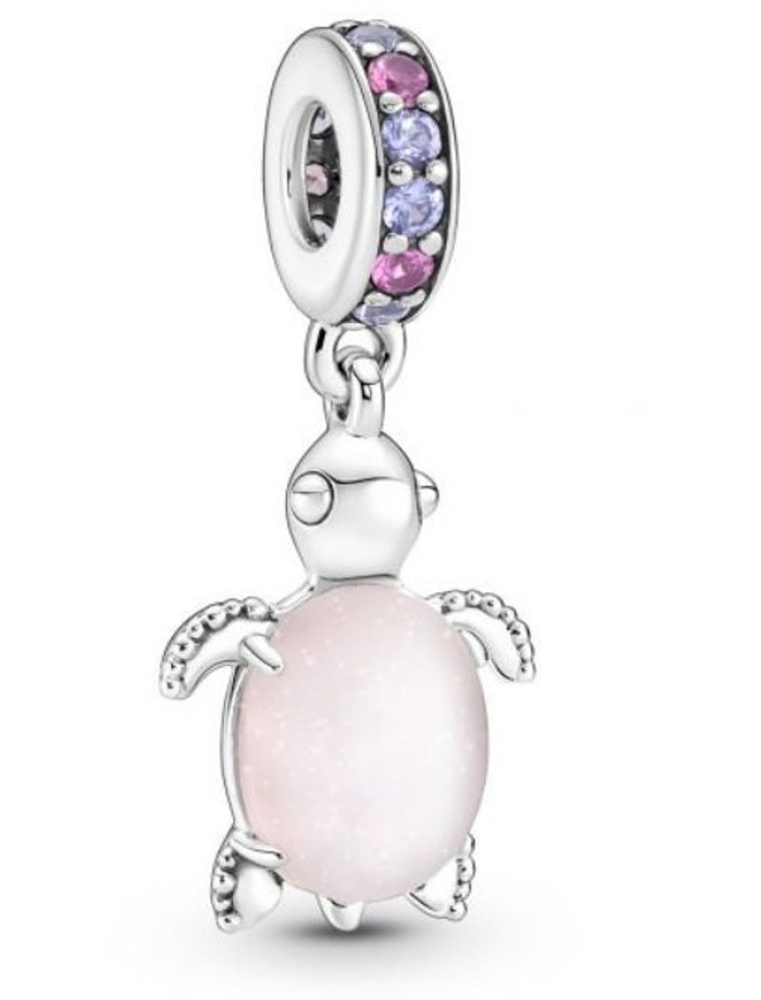 New Pandora Sea Turtle Dangle Murano Pink Glass Charm Bead W/pouch - Etsy