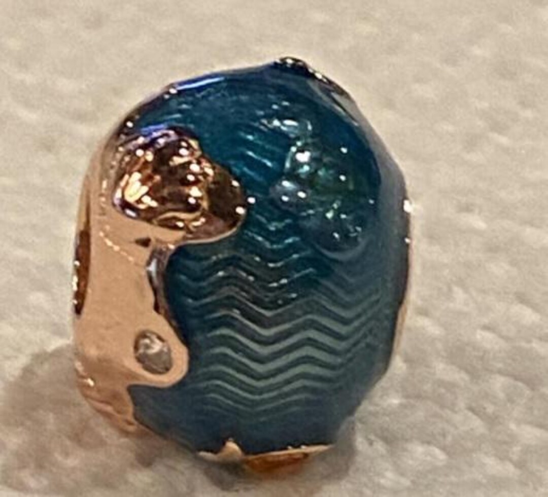 New PANDORA Ocean Wave & Fish Star Charm Bead W/ Pouch - Etsy