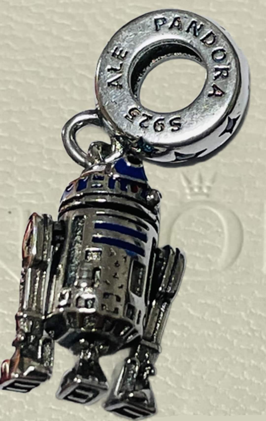 New Authentic Pandora, S925, Star Wars R2-D2 Dangle Charm W/ Pouch - Etsy
