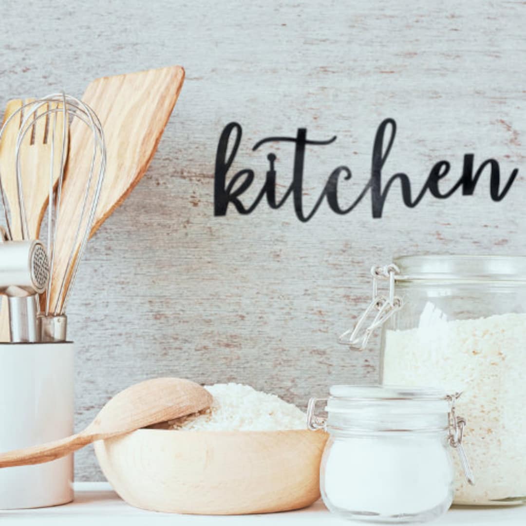 Kitchen Sign // Wall Decor // Kitchen Decor // Woodcut Sign // - Etsy