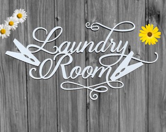 Laundry Hanging Sign - Etsy
