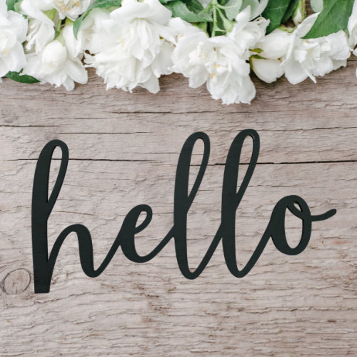 Hello Sign // Wall Decor // Living Room Sign // Woodcut Sign - Etsy