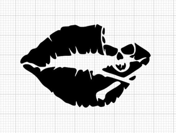 Kiss of Death Lips Vinyl Decal / Sticker Many Colors - Etsy