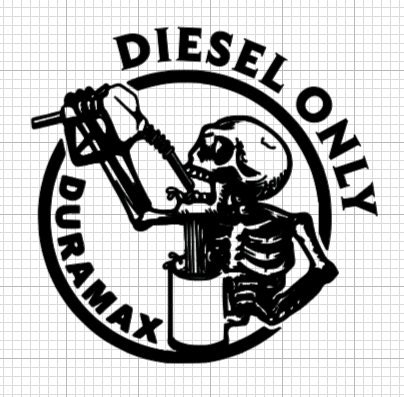Diesel Only Duramax Die Cut Decal / Sticker - Etsy