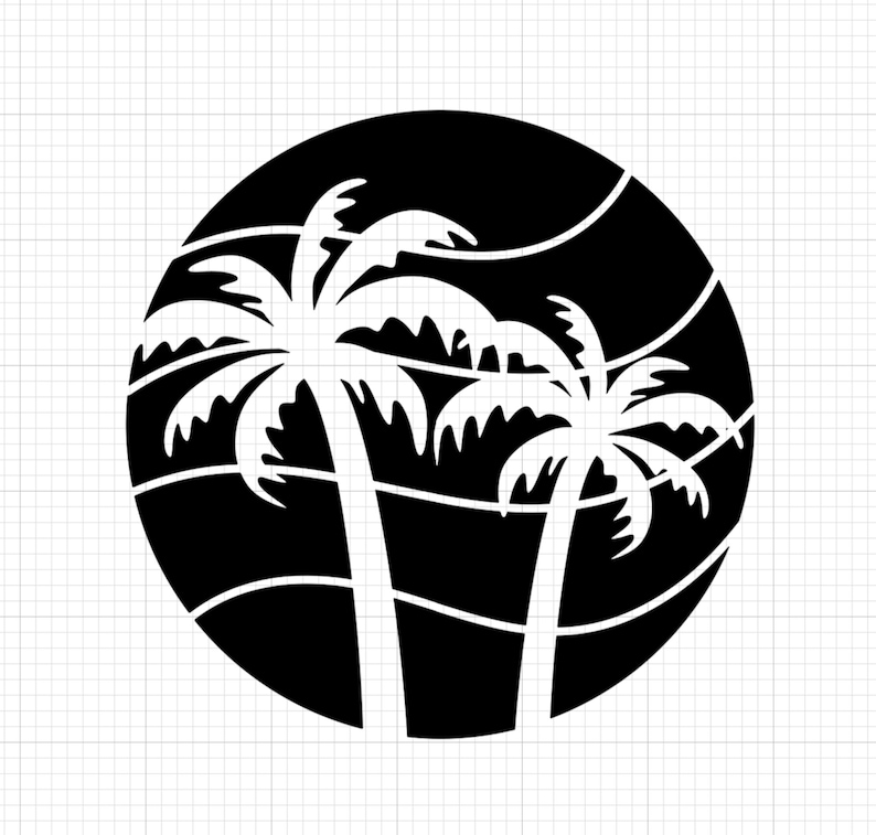 Palm Tree Decal / Sticker Vinyl Die Cut - Etsy