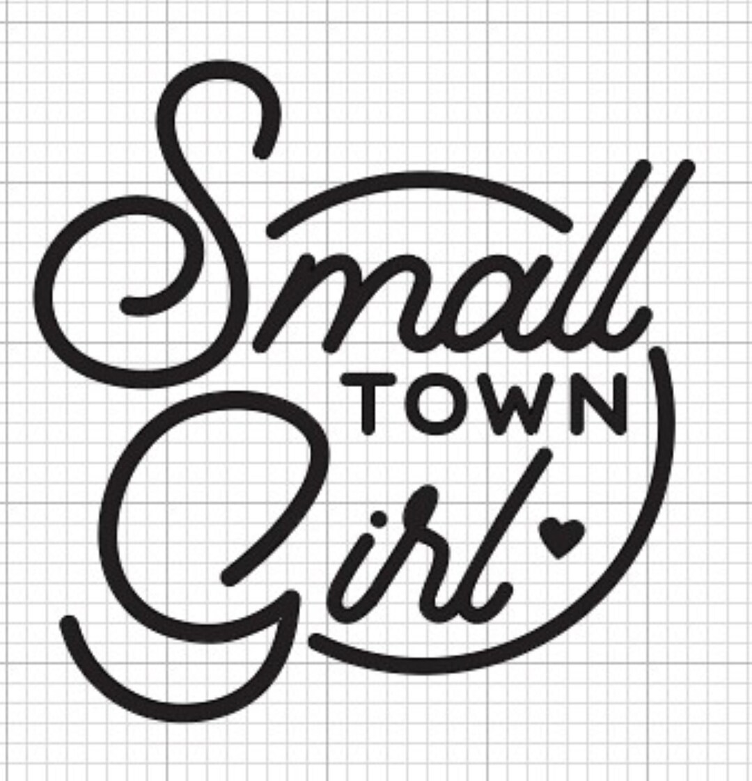 Small Town Girl Die Cut Decal / Sticker - Etsy