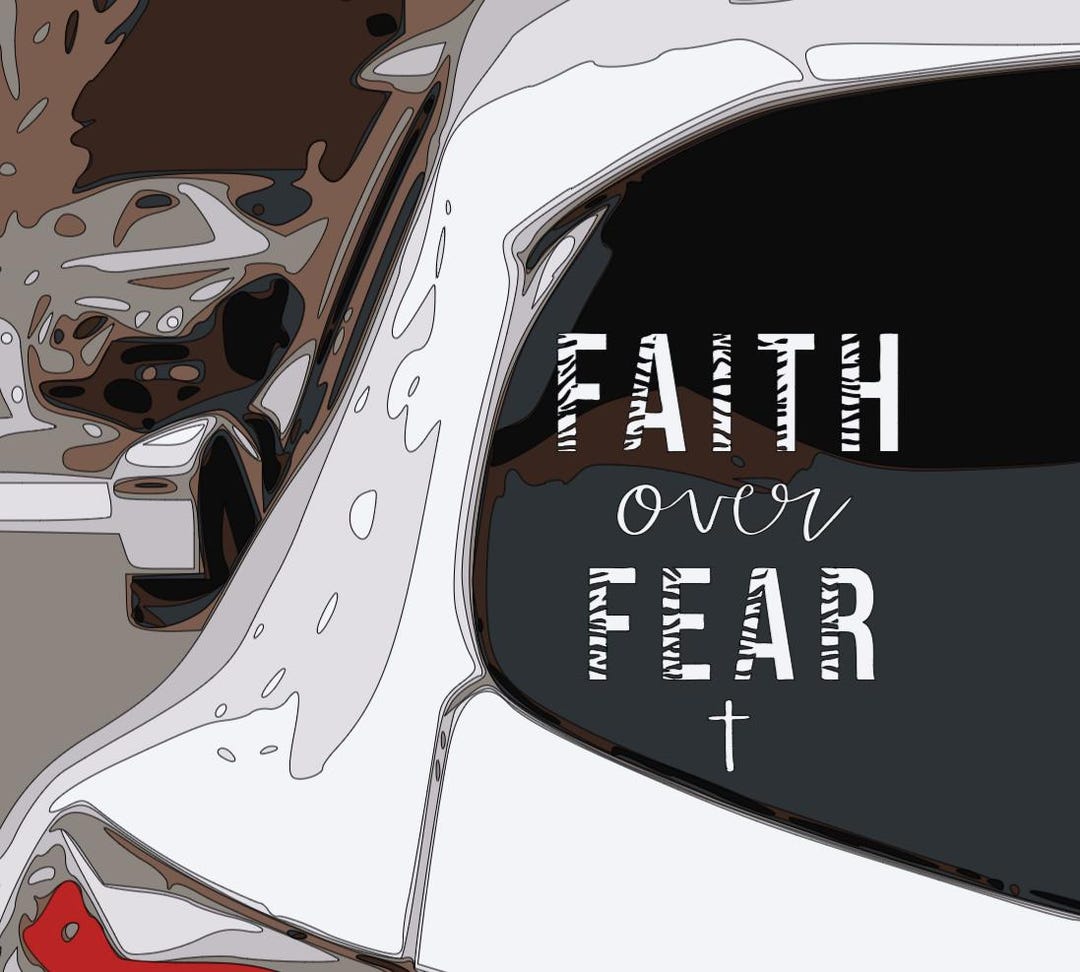 Faith Over Fear Die-cut Vinyl Decal / Sticker - Etsy