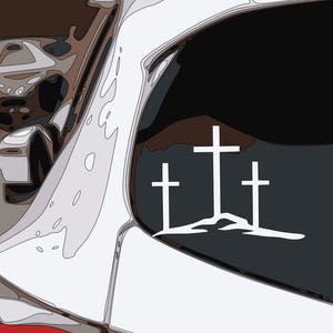 Three Crosses Die Cut Decal / Sticker - Etsy