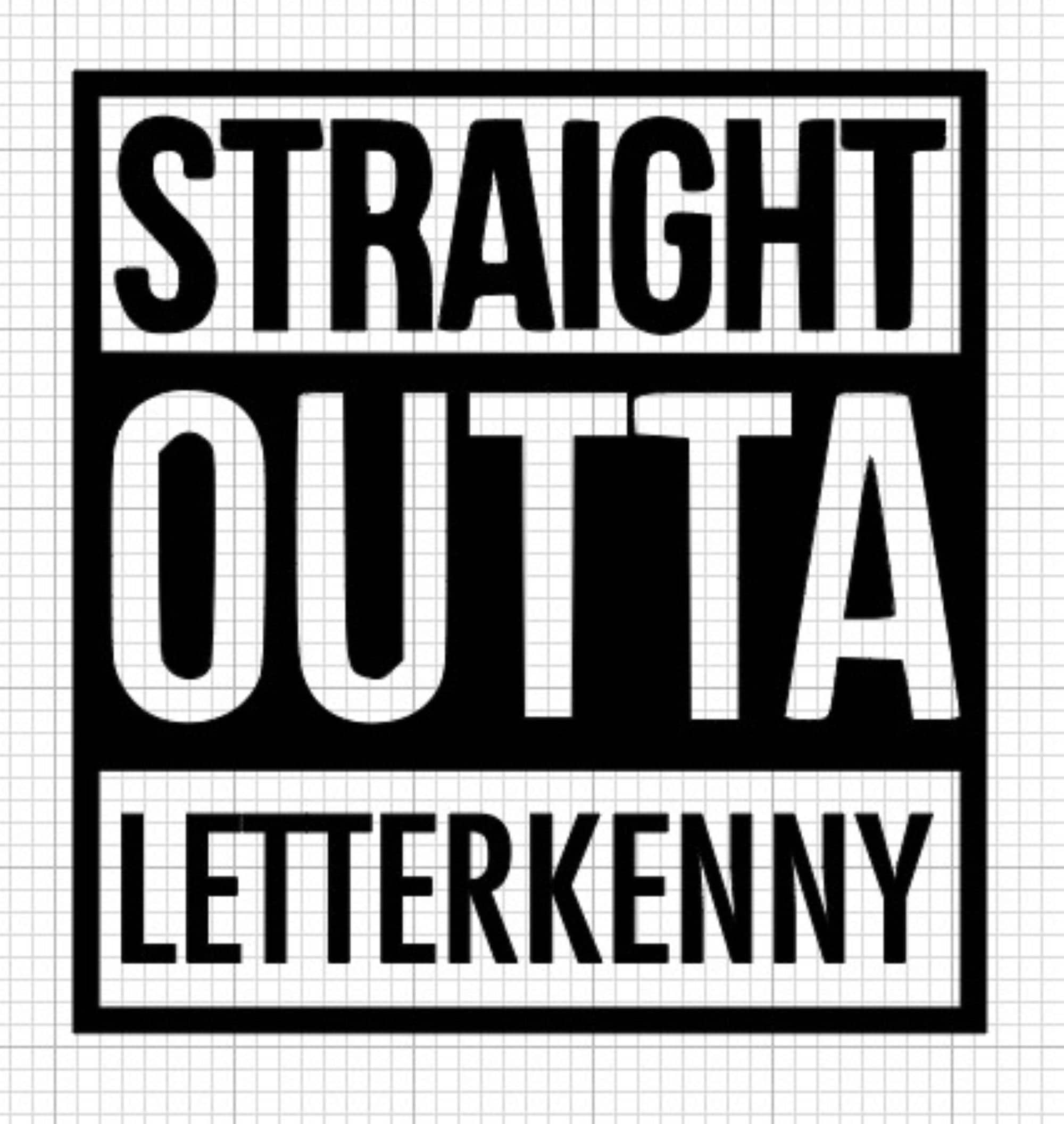 Straight Outta Letterkenny Die-cut Decal / Vinyl Sticker - Etsy