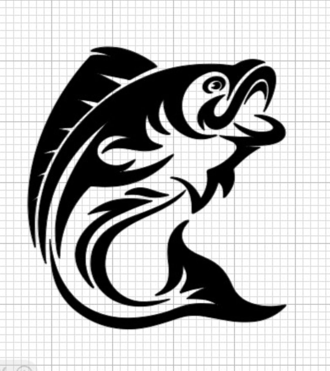 Bass Fish / Fishing Die-cut Decal - Vinyl Sticker - Etsy