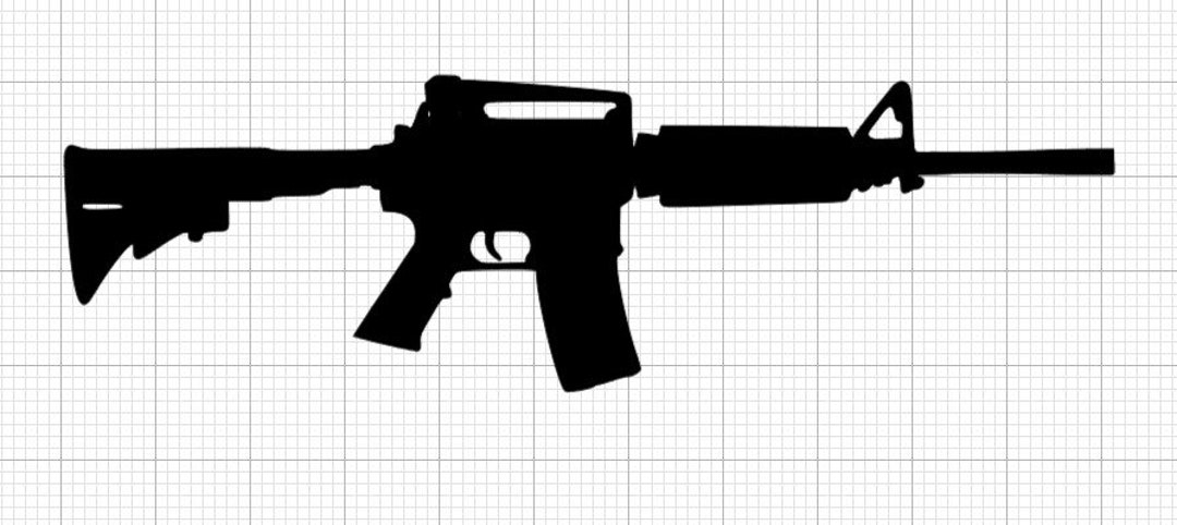 AR-15 Assault Rifle Die-cut Vinyl Decal / Sticker - Etsy