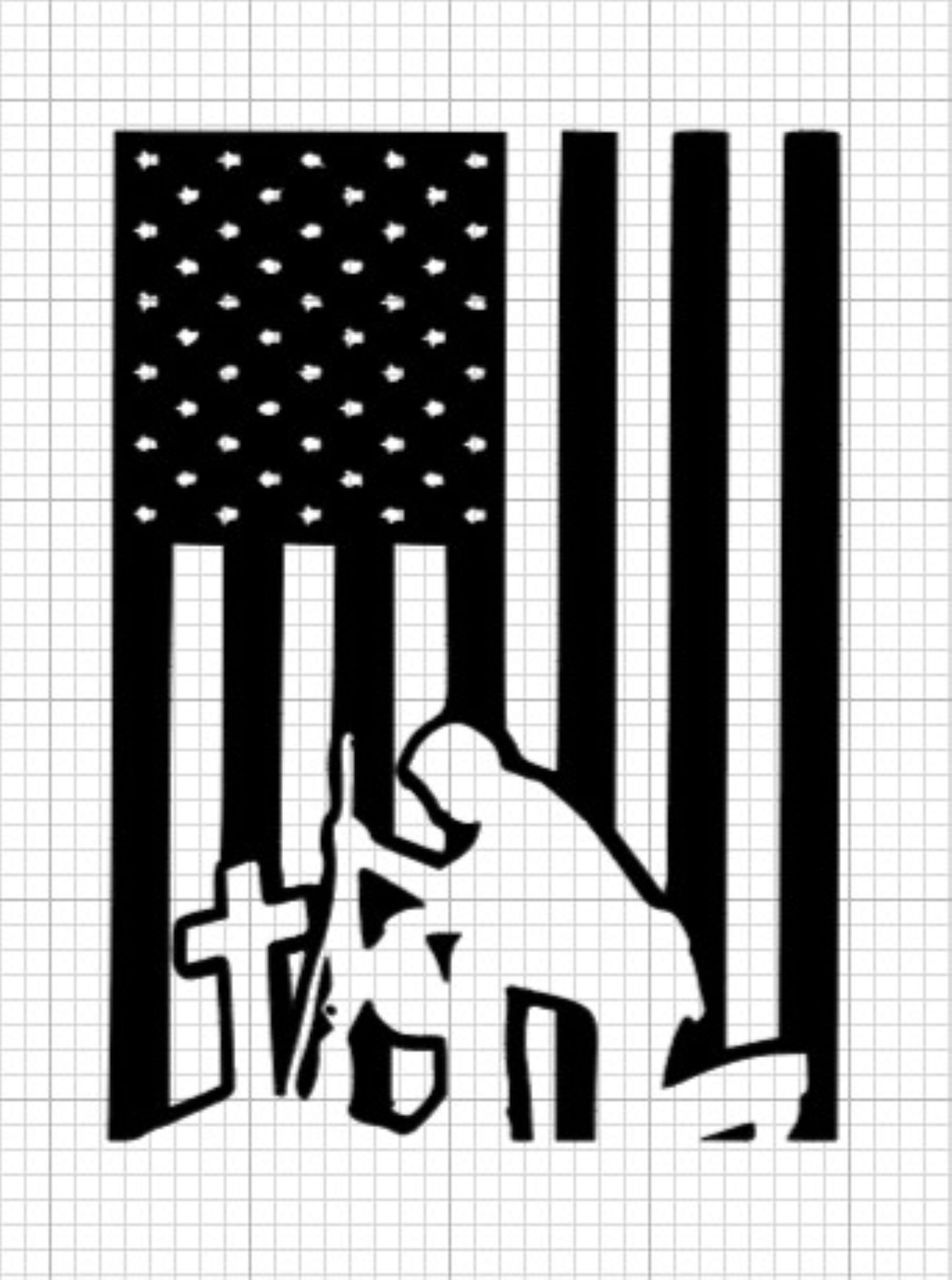 Veteran American Flag Die Cut Decal / Sticker - Etsy