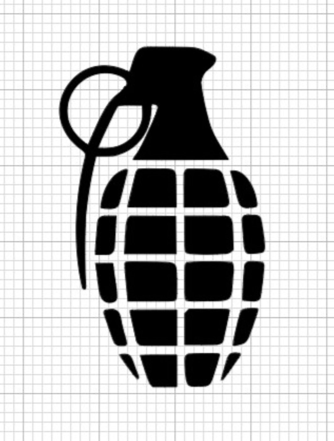 Grenade Die-cut Decal / Sticker - Etsy