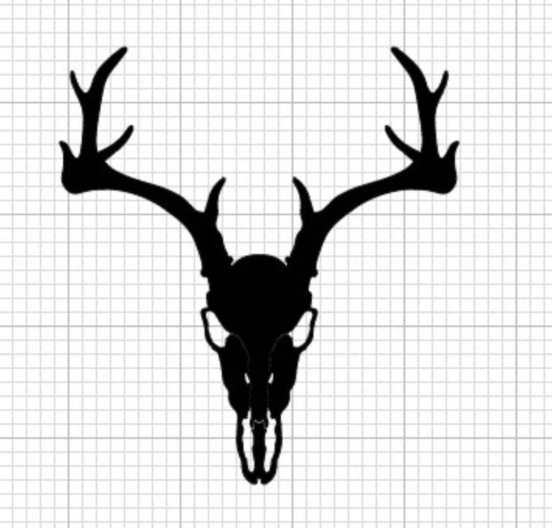 Deer / Buck Skull Vinyl Decal / Sticker - Etsy