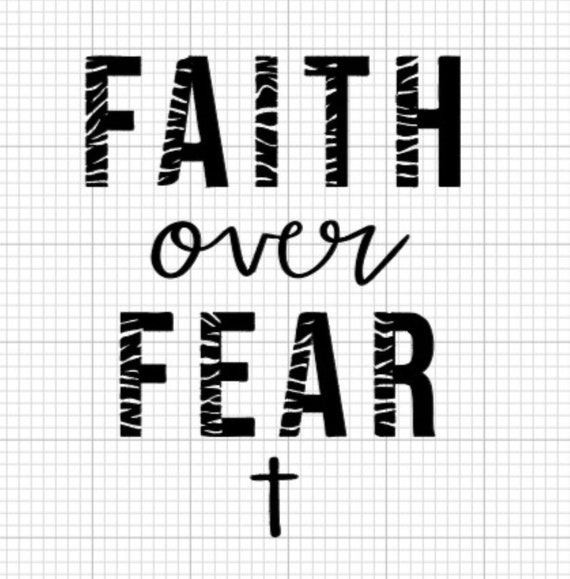 Faith Over Fear Die-cut Vinyl Decal / Sticker | Etsy