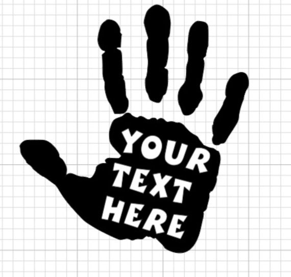 Custom Hand Wave / High Five Die-cut Decal / Sticker | Etsy