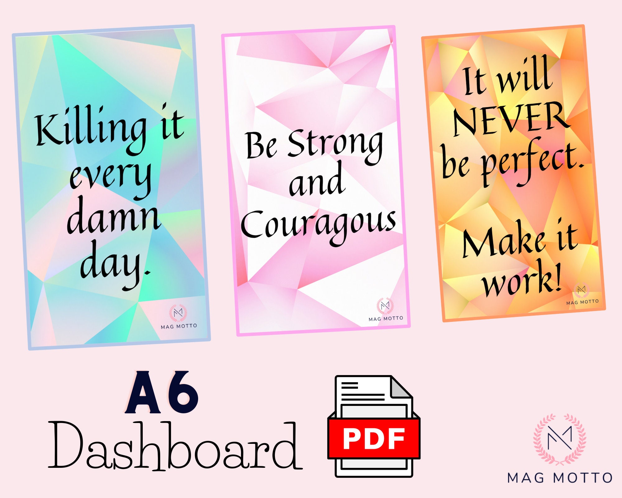 Glass Motivation Dashboards - Etsy