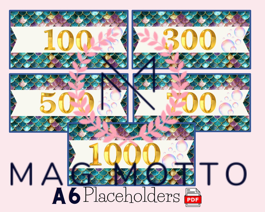Mermaid Money Placeholders - Etsy