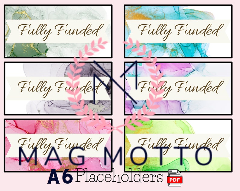 Marble Fully Funded Placeholders - Etsy