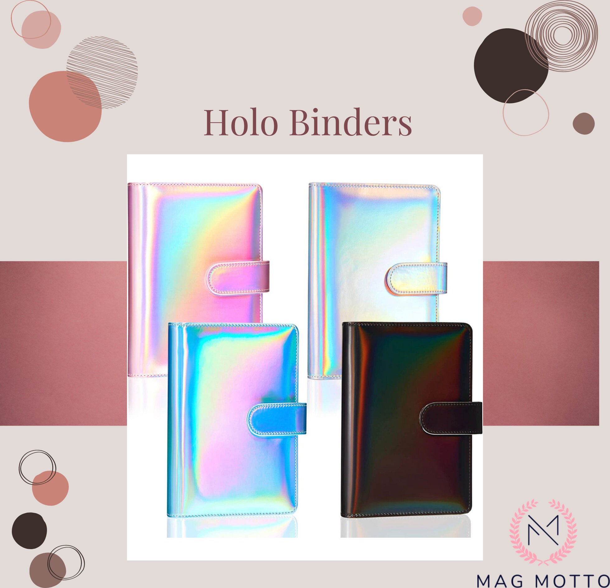 Holographic A6 Binders - Etsy