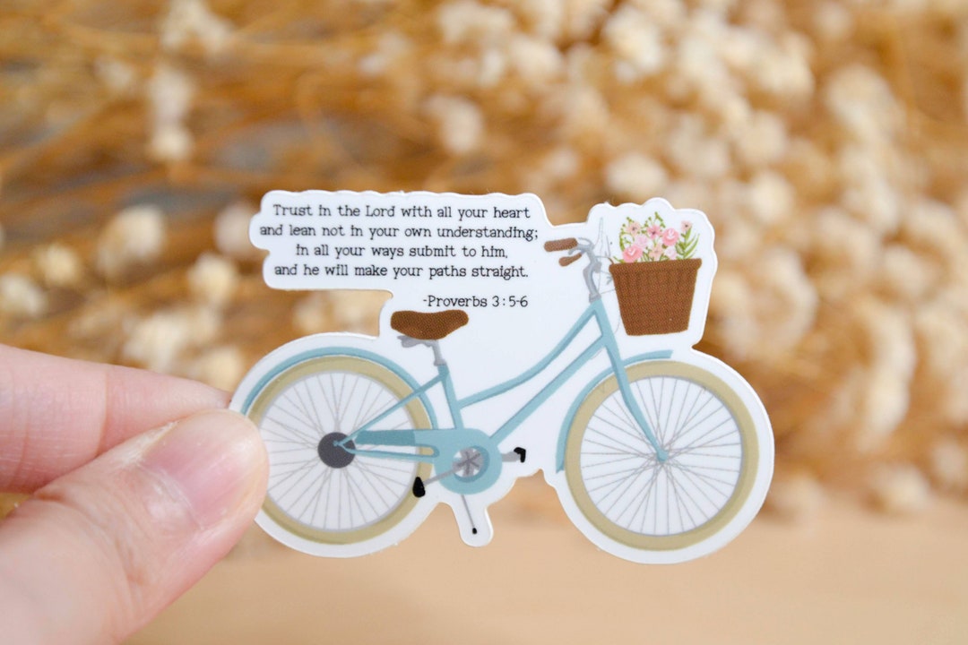 Proverbs 3:5-6 Christian Stickers| Faith Stickers| Christian Stickers ...