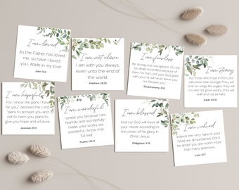 Bible Verse Cards Printable |scripture Cards Printable| Christian ...