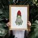 Cottagecore Frog With Strawberry Hat | Printable Wall Art | Digital ...