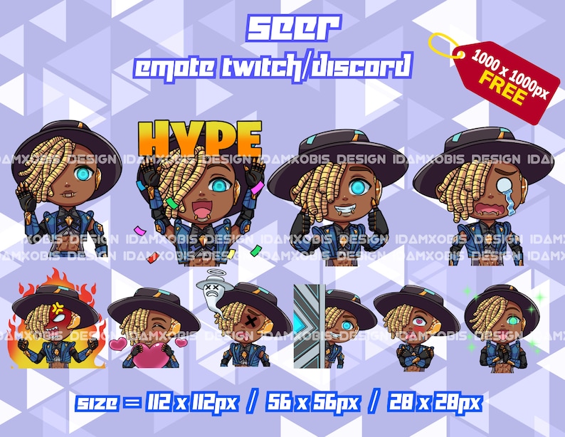 Seer Emotes Apex Legends, Seer Twitch Emotes, Twitch Emotes Streamer ...