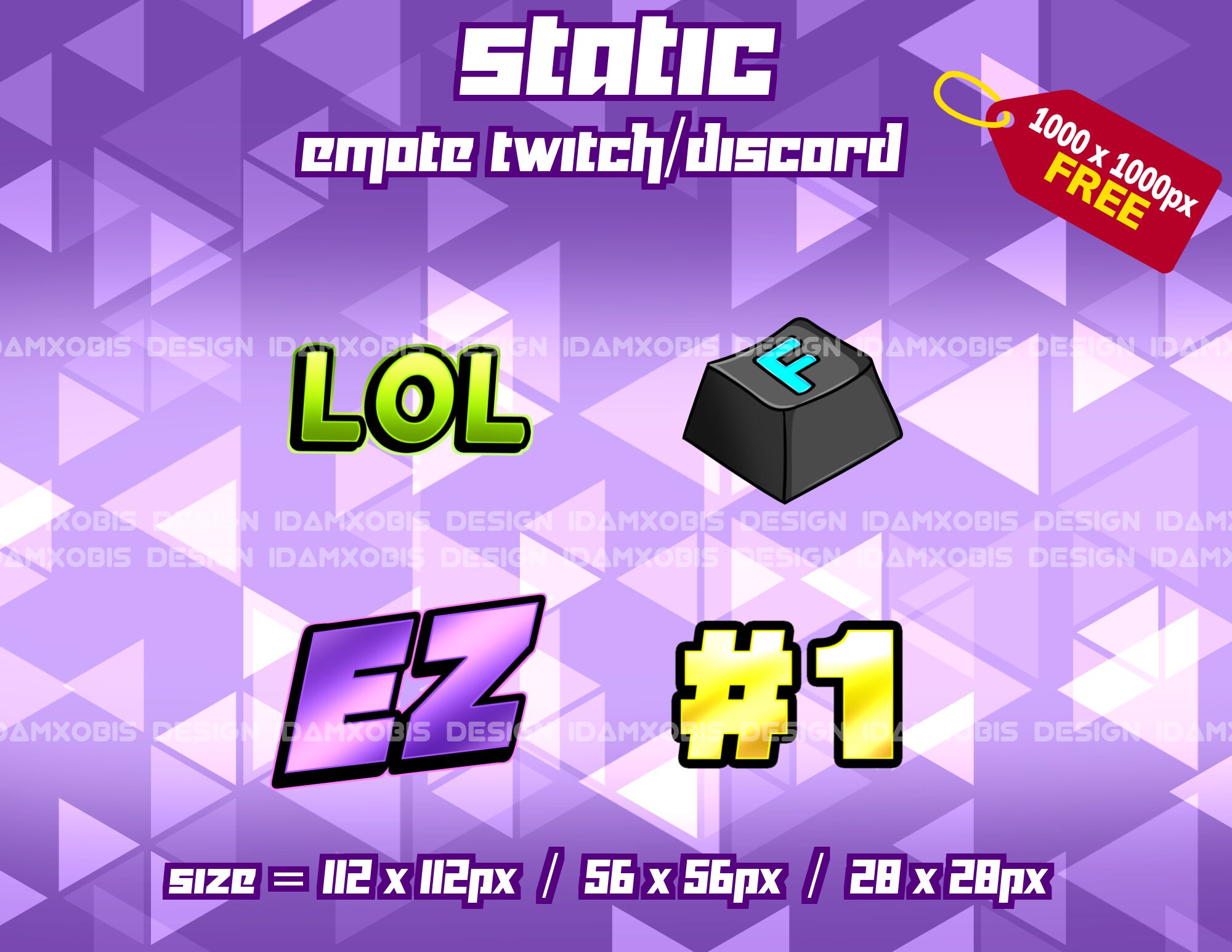 21X Static Emotes Pack, Text Emotes, Static Twitch Emotes, Twitch ...