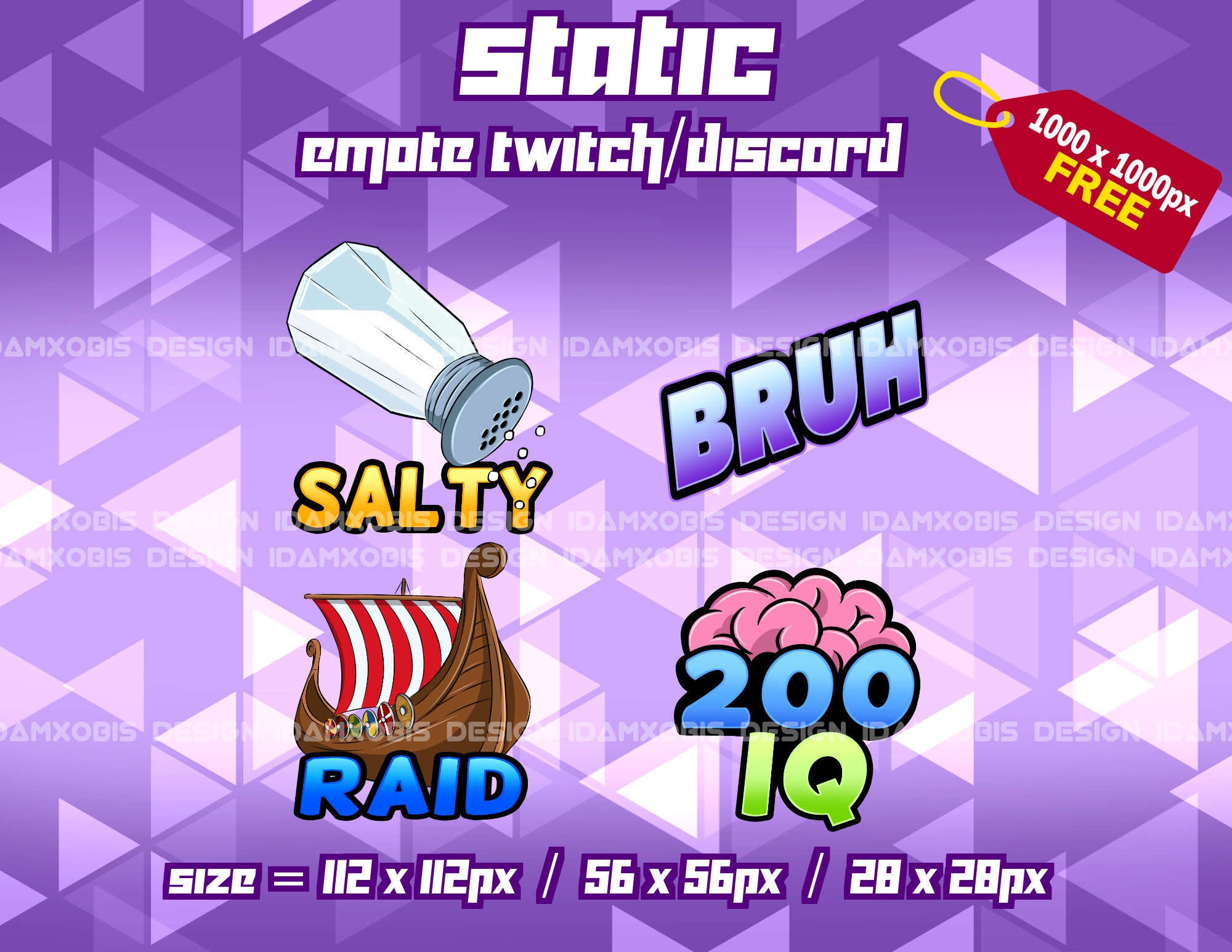 21X Static Emotes Pack, Text Emotes, Static Twitch Emotes, Twitch ...
