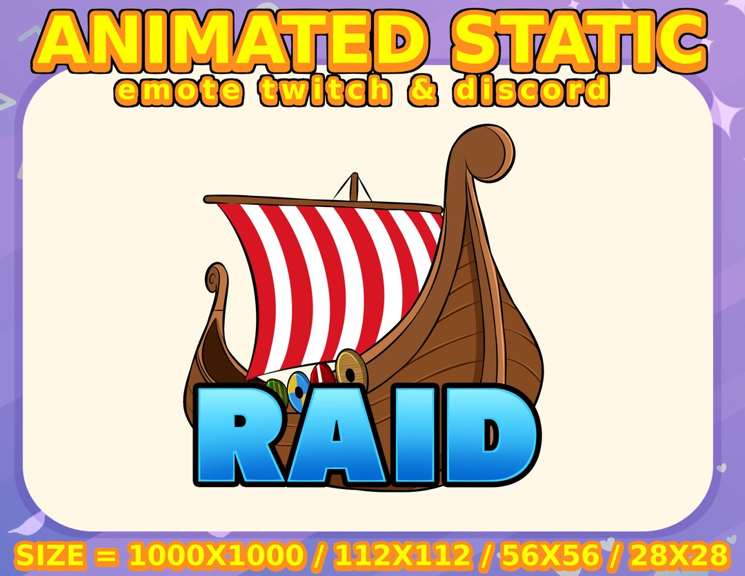 Animated RAID Emotes , Static Emotes, Static Emotes, Twitch Emotes ...