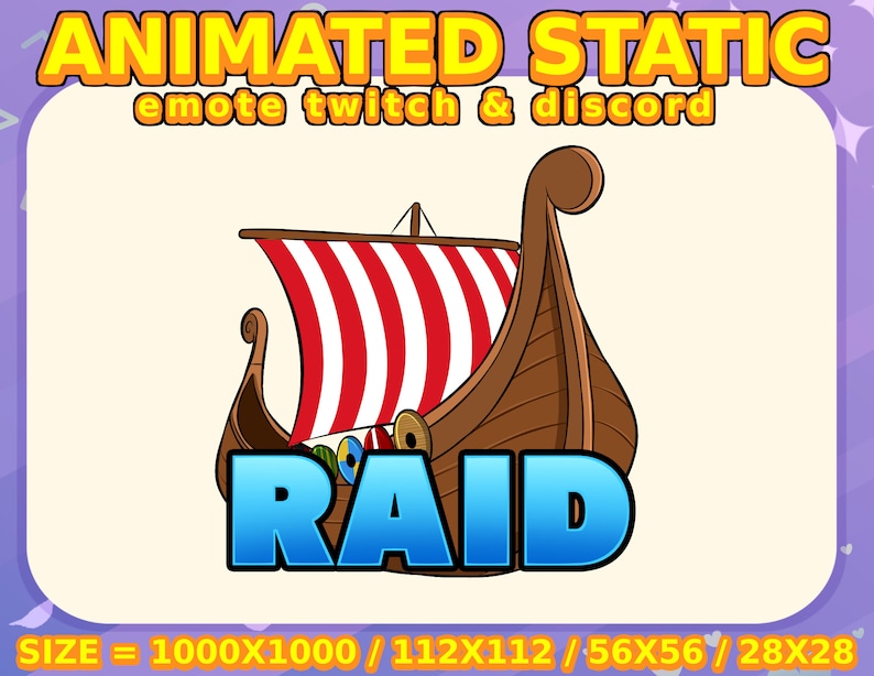 Animated RAID Emotes , Static Emotes, Static Emotes, Twitch Emotes ...